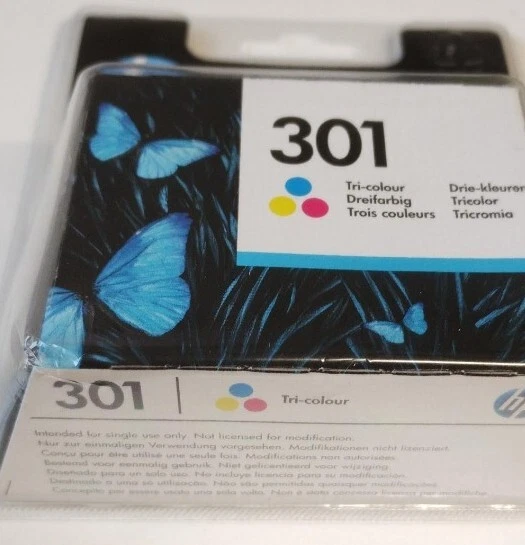 BNIB HP 301 Tri Colour Printer Ink Cg H20 £7.99 - PicClick UK
