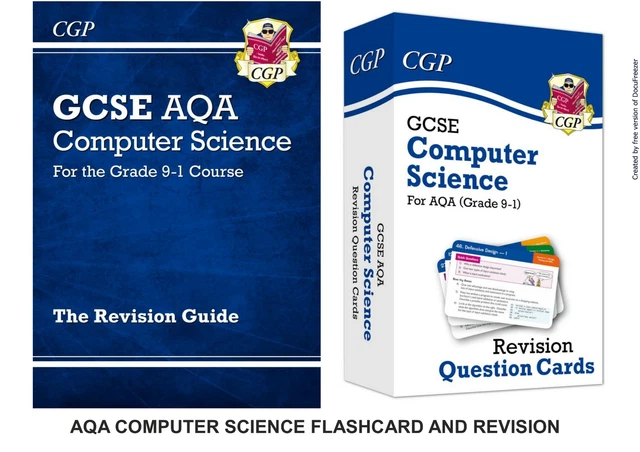 GCSE AQA COMPUTER Science Flashcards & Revision Guide Bundle New (2 ...