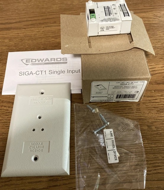 EDWARDS EST SIGA-CT1 Single Input Module Fire Alarm $50.00 - PicClick