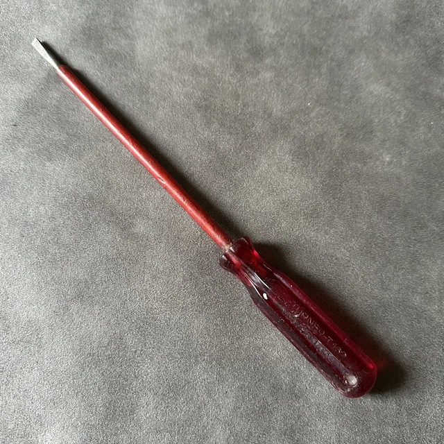 VINTAGE TURNER T.162 Insulated Slotted Flat Head Screwdriver Made In ...