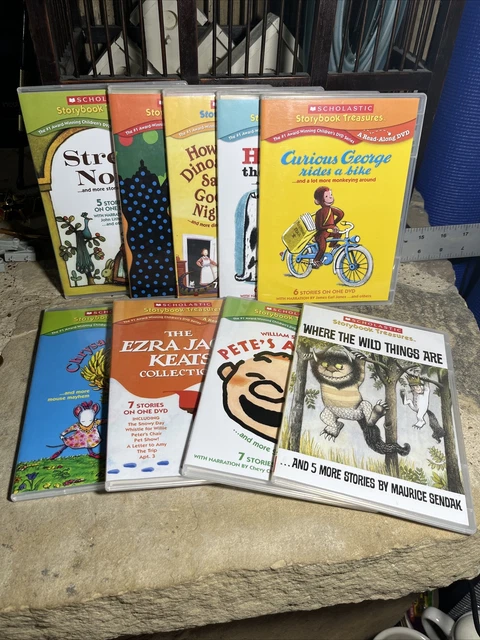9 SCHOLASTIC VIDEO Collection Storybook Treasures READ-ALONG DVD Lot W ...