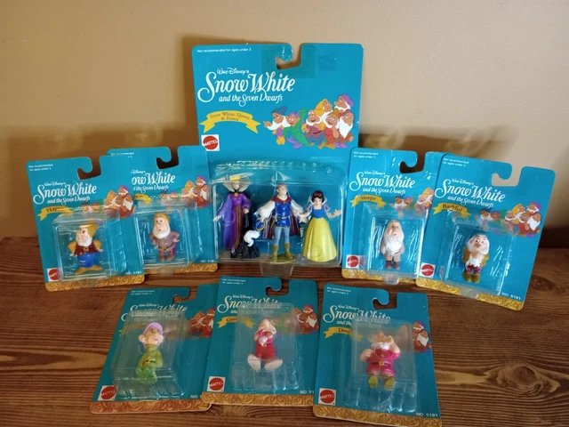 NEW COMPLETE SET Mattel Disney Snow White Evil Queen Prince PVC Figures ...