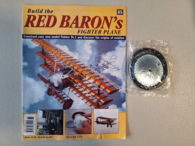 HACHETTE BUILD THE Red Baron's Fighter Plane, numero 85 con parti EUR 4 ...
