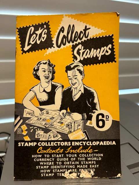 LET'S COLLECT STAMPS 1950s VINTAGE PHILATELIC BOOKLET EUR 5,82 ...