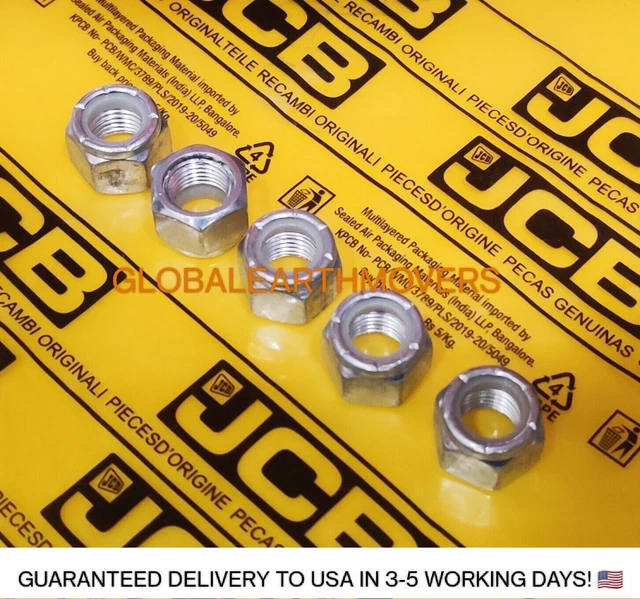 JCB PARTS - Genuine Jcb 3/8" Lock Nut, Pack Of 5 Pcs (Part Number: 1340 ...