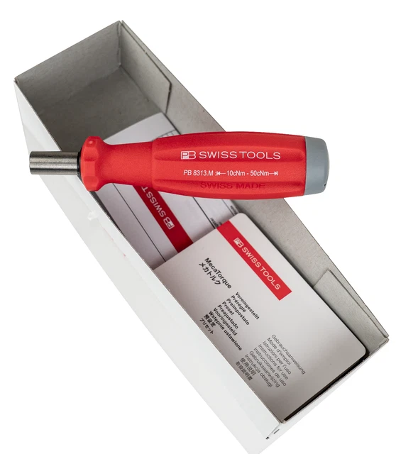 PB-SWISS TOOLS 8313 M MecaTorque Drehmoment Schraubenzieher 10-50 cNm für C6 Bit EUR 90,00 ...