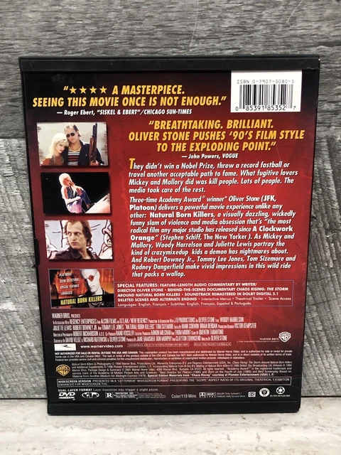 NATURAL BORN KILLERS (DVD, 2001 Snapcase Oliver Stone Collection) $7.99 ...