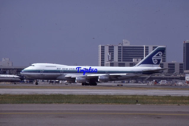 35MM AIRLINER SLIDE Boeing 747 ZK-NZT Air New Zealand £3.00 - PicClick UK