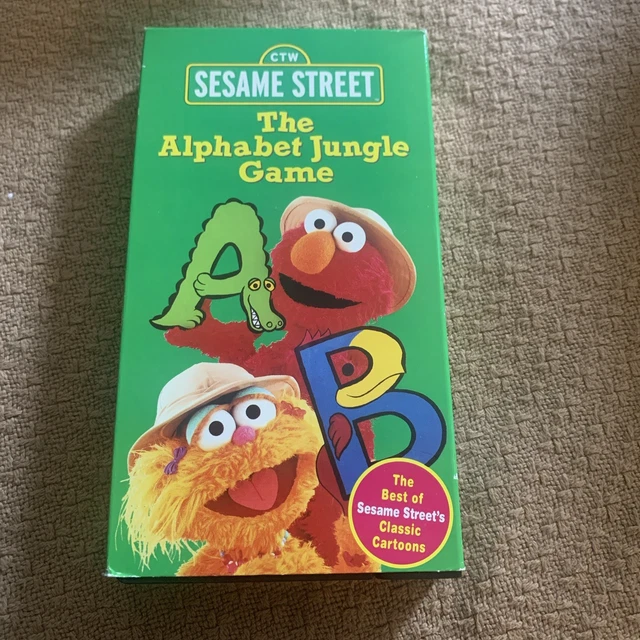 SESAME STREET: THE Alphabet Jungle Game Vhs Video, Elmo Zoe & Telly ...