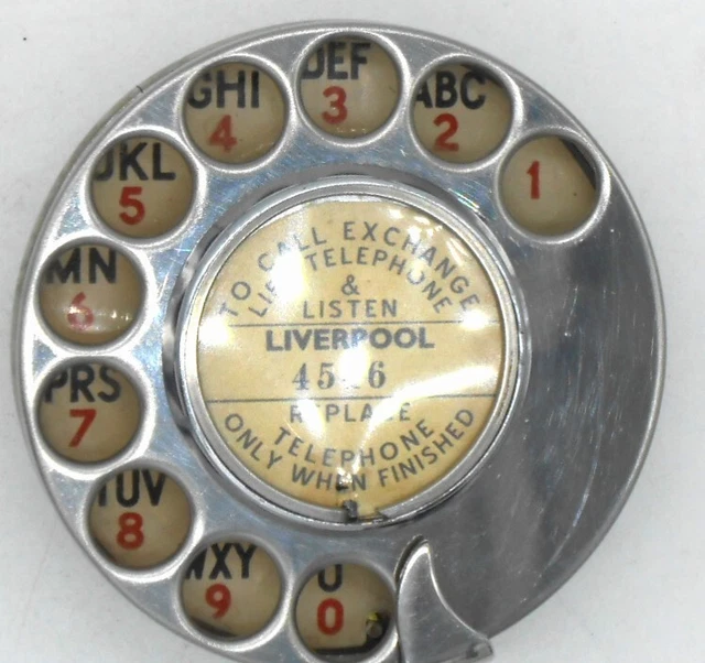 VINTAGE BAKELITE GPO TELEPHONE DIAL No 10 (1936) £30.00 - PicClick UK