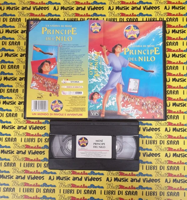 VHS FILM LA STORIA DI MOSE' PRINCIPE DEL NILO 1998 ANIMAZIONE STARDUST ...