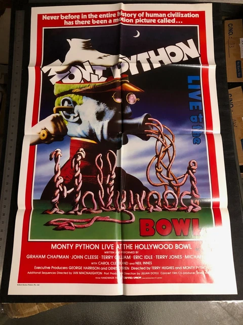 MONTY PYTHON AT THE HOLLYWOOD BOWL Original Australian One sheet Movie ...