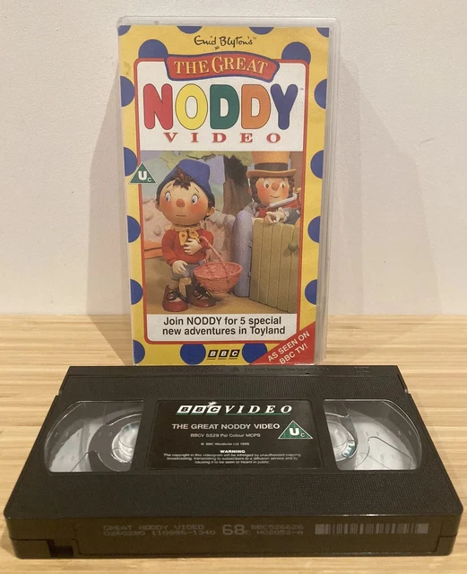 NODDY THE GREAT Noddy Video VHS BBC Children’s Video Tape Tested ...