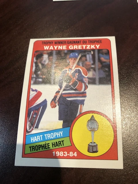1984-85 O-PEE-CHEE WAYNE GRETZKY Hart Trophy #374 Oilers Kings Réf. EUR ...