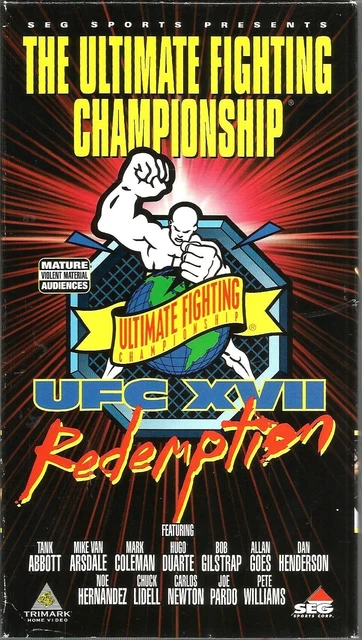 THE ULTIMATE FIGHTING Championship XVII - Redemption VHS 1999 UFC ...