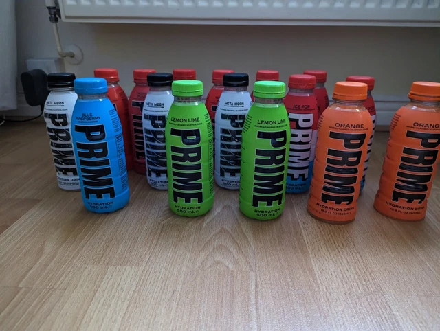 PRIME HYDRATION BOTTLES KSI Logan Paul Energy Sports 18 Bottles Blue ...