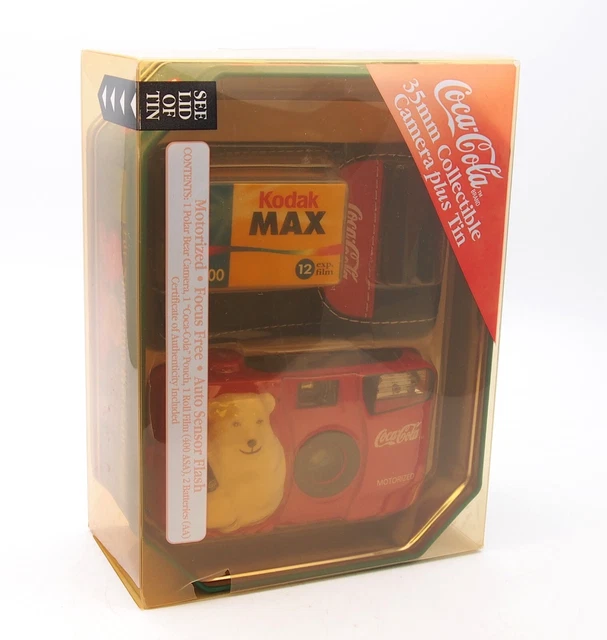 COCA-COLA 35MM COLLECTIBLE Camera Plus Tin 1999 - UK Dealer £49.99 ...