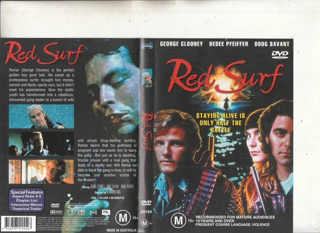 RED SURF-1989-[GEORGE CLOONEY]-MRA Entertainment-lot2-Movie MRAE-DVD ...