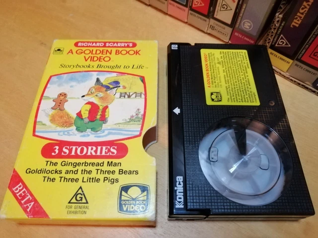 GOLDEN BOOK VIDEO - RICHARD SCARRY'S - 1986 RARE RETRO Pal Betamax ...