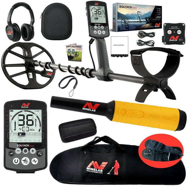 MINELAB EQUINOX 800 Multi-IQ Metal Detector w/ Pro Find 35 Pinpointer, Carry Bag £901.16 ...