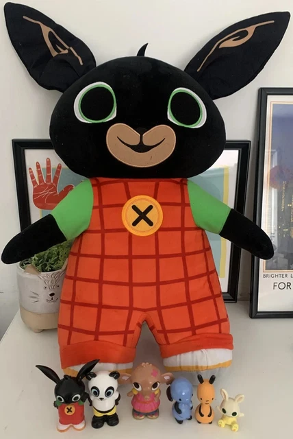 CBEEBIES LARGE BING Plush 21” & 6 x Plastic Figure Set £20.00 - PicClick UK