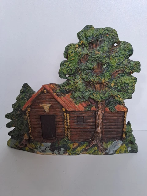 ELASTOLIN LINEOL BLOCKHAUS mit Laub- und Nadelbaum Wildwest Replika EUR ...