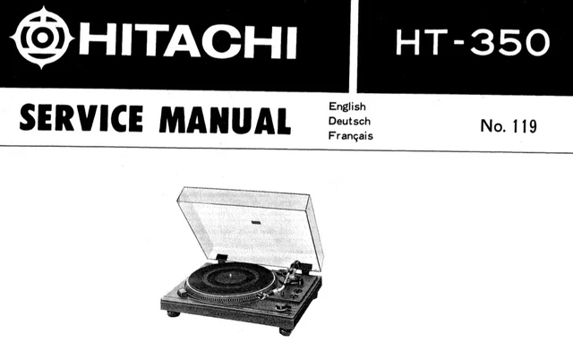 HITACHI HGE-1100, HT-12 Schematic Diagrams Service Manual Circuit ...