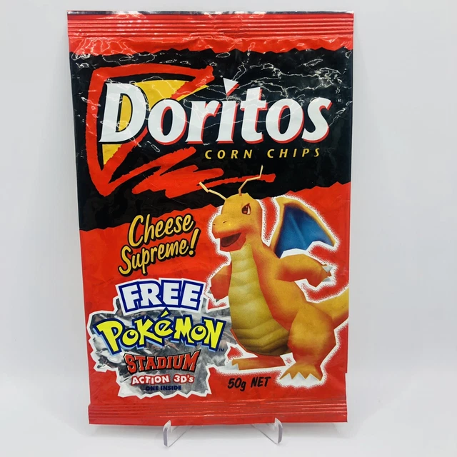 HOLY GRAIL POKEMON Stadium Action 3D Tazo Doritos Red Chip Packet 2000 ...
