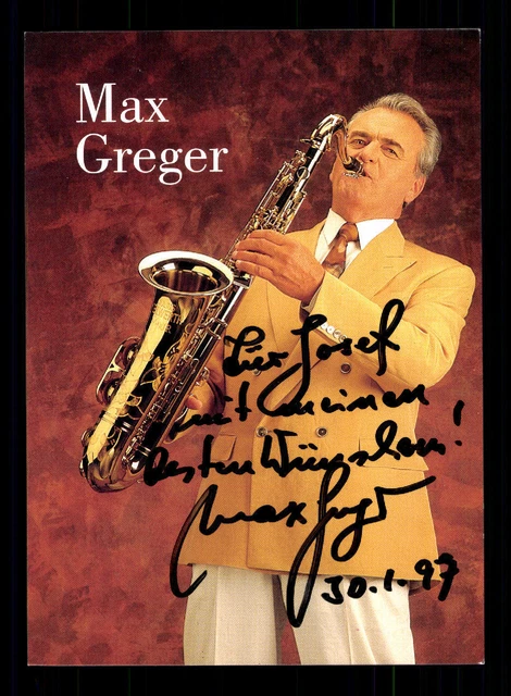 MAX GREGER AUTOGRAMMKARTE Original Signiert ## BC 71922 EUR 3,33 ...