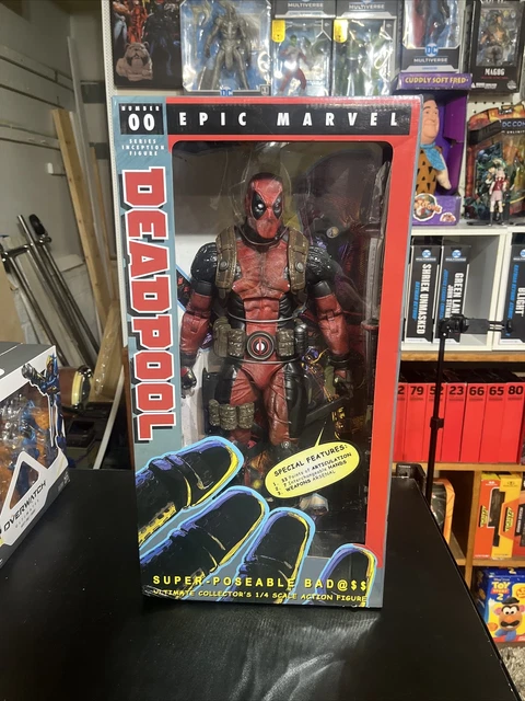 DEADPOOL EPIC MARVEL 1/4 Scale 18" Figure NECA NEW Super-Poseable EUR ...