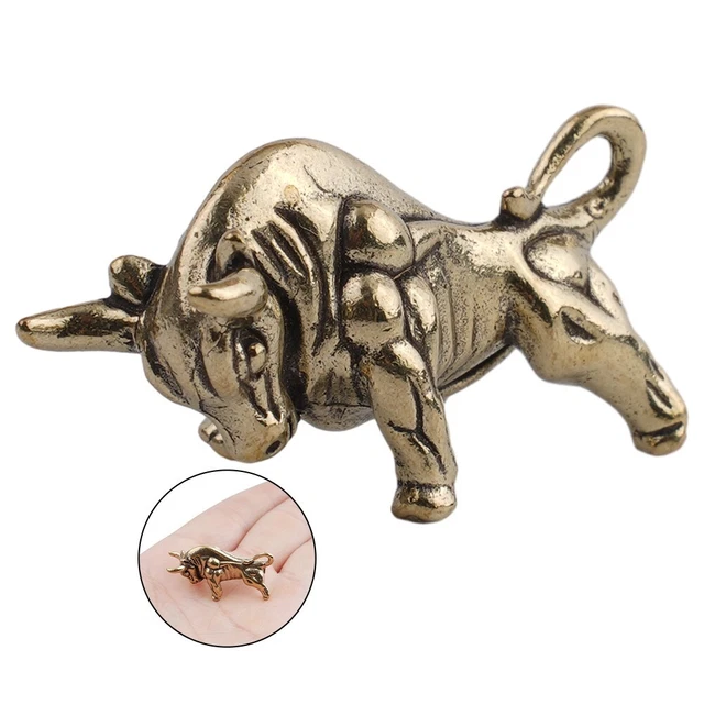 PETITE FIGURINE EXQUISE ornement vache en laiton pour décoration de bureau à d EUR 7,06 ...