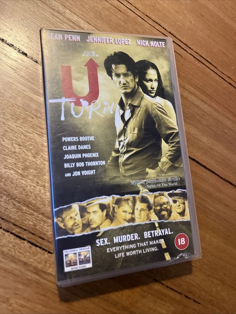 U TURN VHS PAL Video Sean Penn Jennifer Lopez 1997 Colombia $14.66 ...
