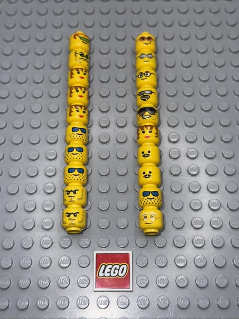 LEGO® FIGUREN KÖPFE Gesicht Kopf Figur Ritter Eisenbahn Space Star Wars ...