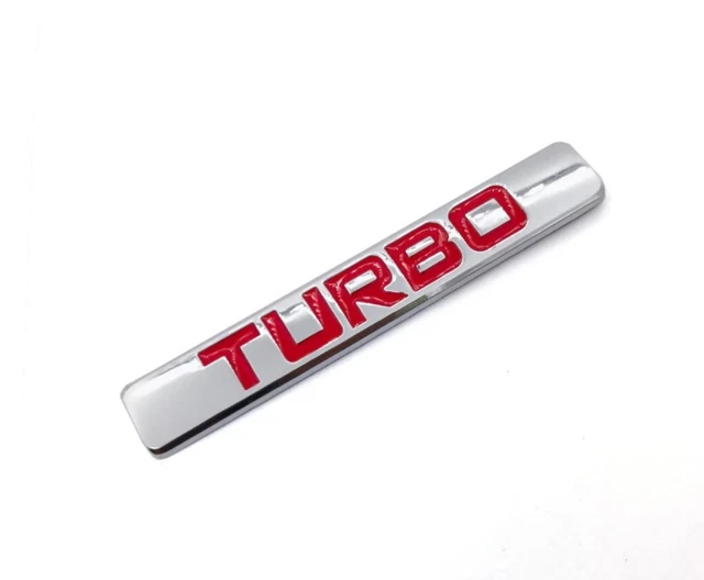 FORD FALCON TURBO Boot Badge Emblem Red Aluminium Ute AU BA BF FG FGX ...