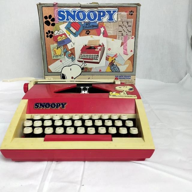 SNOOPY TYPEWRITER PEANUTS Takara Japanese Limited Vintage About 40 ...