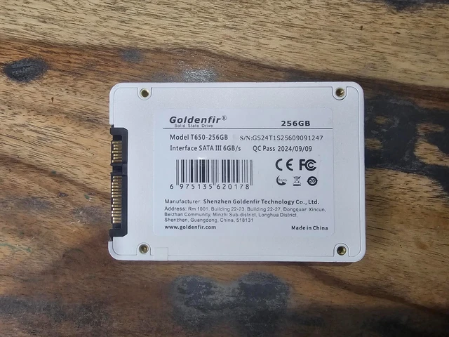 DISQUE DUR SSD GOLDENFIR 256 GB SATA III Windows 11 Pro HP HDX9200 ...
