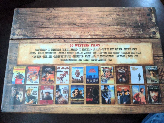 WESTERNS DVD BOX Set 20 Film Explosive DVD Collection Westerns Warner ...