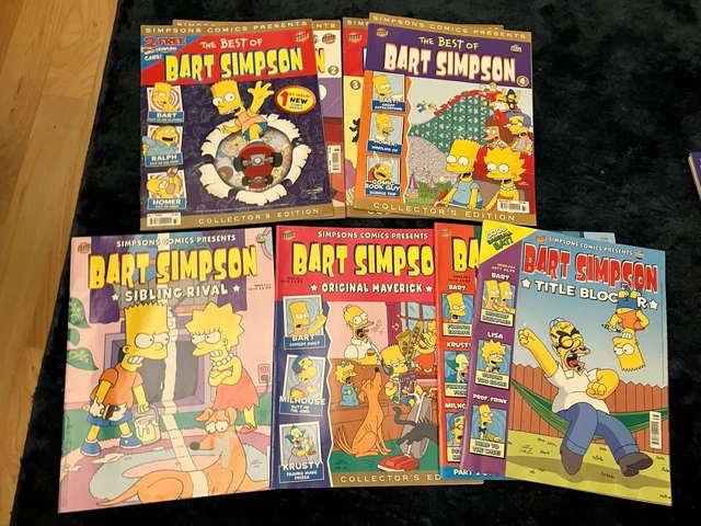 SIMPSONS BONGO TITAN Comic Bundle x8 THE BEST OF BART SIMPSON issue 1-4 ...