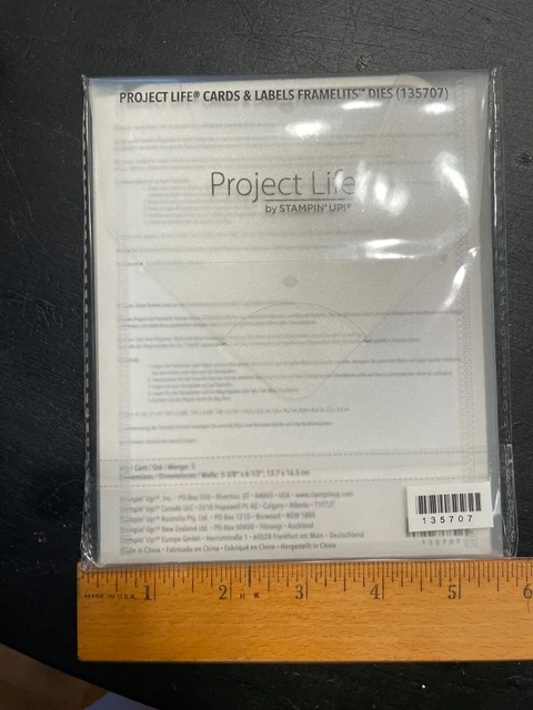 STAMPIN' UP! PROJECT Life Cards & Labels Framelits Dies (135707) for ...