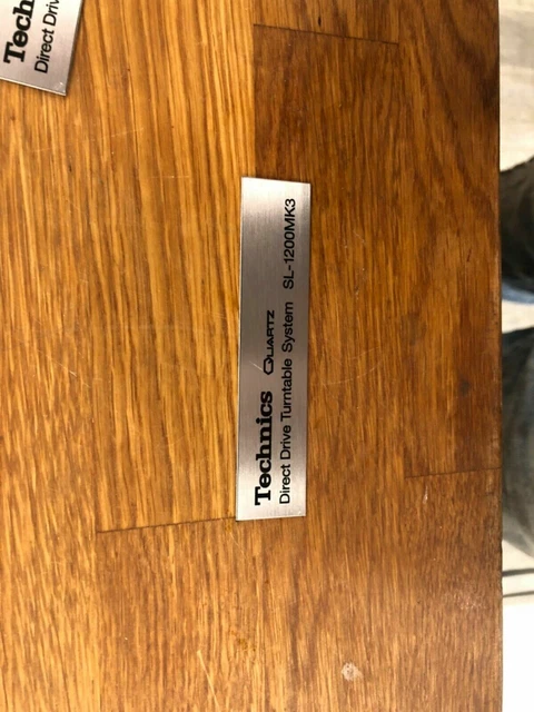 SOLID ALUMINIUM 3M TECHNICS SL-1200mk3 emblem sticker badge crest logo ...