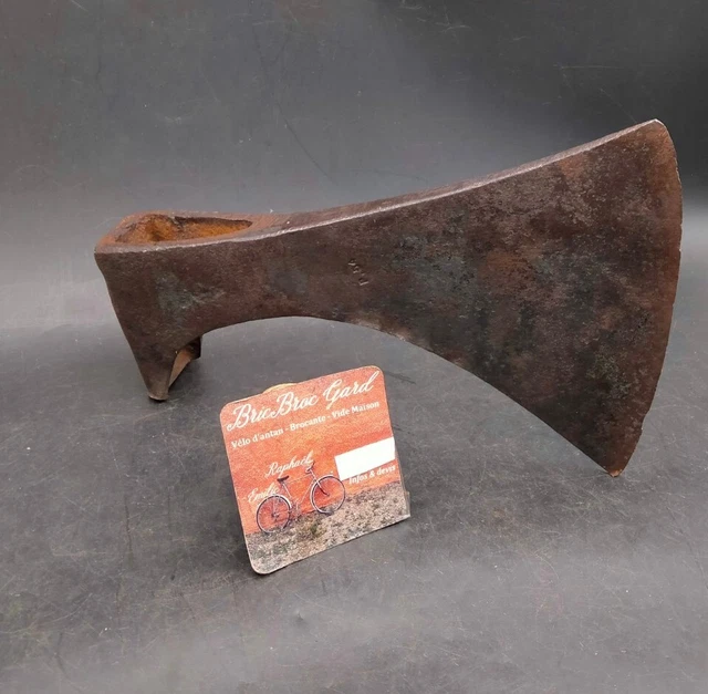 OUTIL ANCIEN GRANDE Hache TALABOT old iron axe 19e Bûcheron Old Tool ...