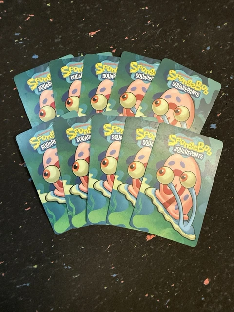 RARE GARY THE Snail Card from Dave & Busters SpongeBob Arcade Game! 10x ...