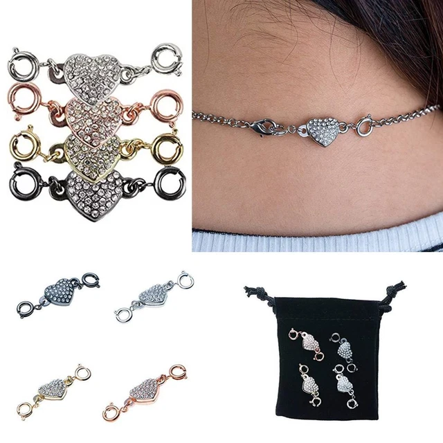 LOCKING MAGNET CLASPS Closures Bracelet Magnetic Jewelry Clasp Necklace ...