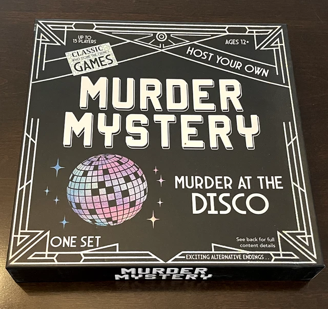 RMS MURDER MYSTERIES Murder at the Disco Game EX/Mint **NEW IN BOX*** £ ...