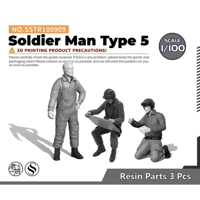 SSMODEL SSTR100909 1/100 Flames Of War FOW 15mm Miniature Soldier Man ...