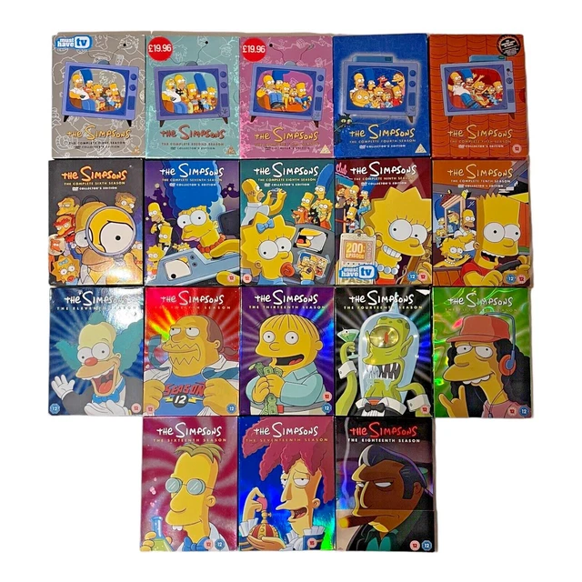 THE SIMPSONS DVD Box Set Bundle Seasons 1-18 Collectors Editions ...