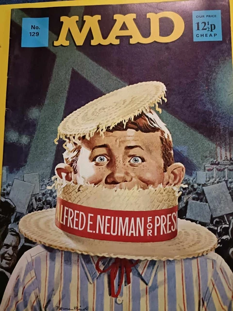 VINTAGE MAD MAGAZINE 1970s UK Issue # 129 Dirty Harry film parody £6.44 ...