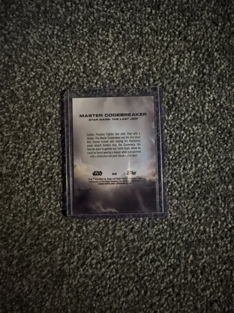 TOPPS CHROME STAR Wars 2025 Master Codebreaker /50 gold speckle snoke £ ...