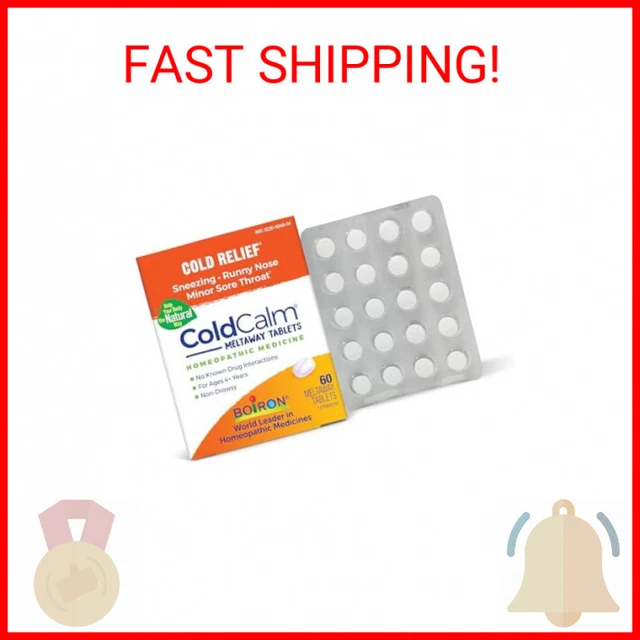 BOIRON COLDCALM TABLETS for Relief of Common Cold Symptoms Such as ...