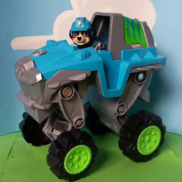 PAW PATROL REX Dino Rescue Transforming Truck Vehicle & Pup Figure Spin ...